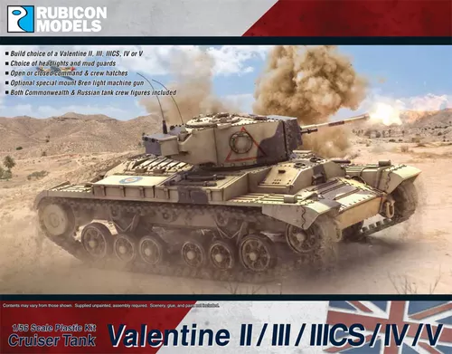 Rubicon Models 280097 Valentine Mk. II / III / IIICS / IV / V