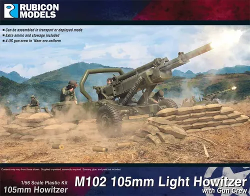 Rubicon Models 280126 US M102 105 mm Light Howitzer