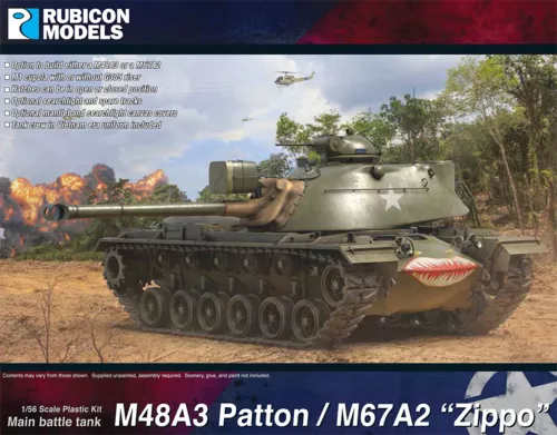 Rubicon Models 280141 M48A3 Patton / M67A2 "Zippo" Main Battle Tank