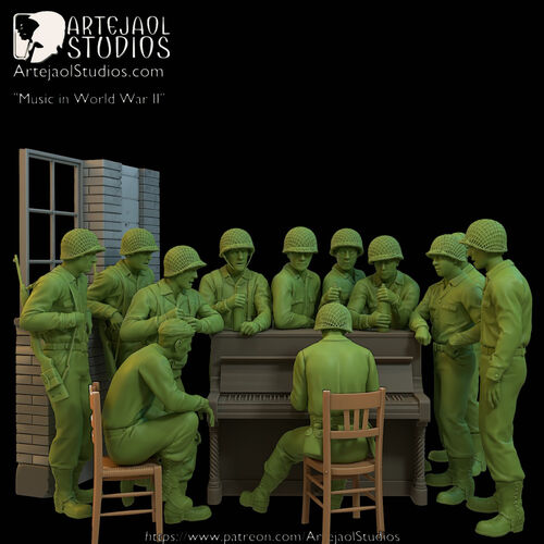 EMP3D 99201208-48 Drugowojenna muzyka - sceneria i obiekty