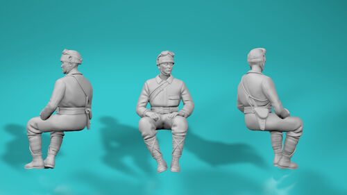 EMP3D 99202628-48 Japoński czołgista 2WŚ - pełna figurka - wersja 4