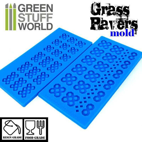 Green Stuff World 1509 Grass Pavers Mold