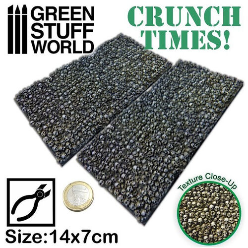 Green Stuff World 1667 Crunch Time - Stacked Skull Plate