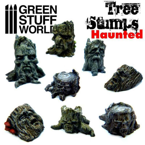 Green Stuff World 1680 Haunted Tree Stumps
