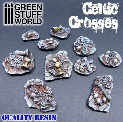Green Stuff World 1697 Celtic Crosses