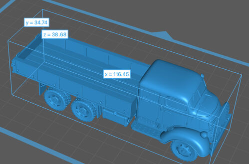 EMP3D 72011684 3-tonowa ciężarówka GMC AFWX-354 - niska skrzynia
