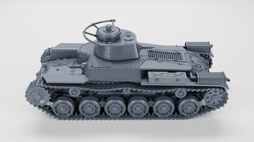 EMP3D 72011905 Czołg dowódcy typ 97 Shi-Ki (37mm) - zamknięty właz
