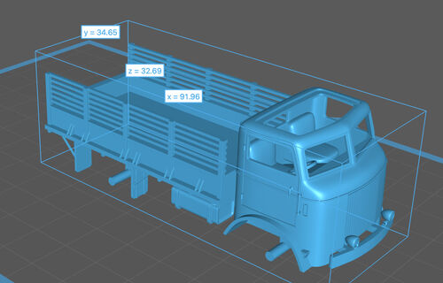 EMP3D 72011695 Ciągnik artyleryjski FWD Model SU-COE (4x4) - wysokie burty