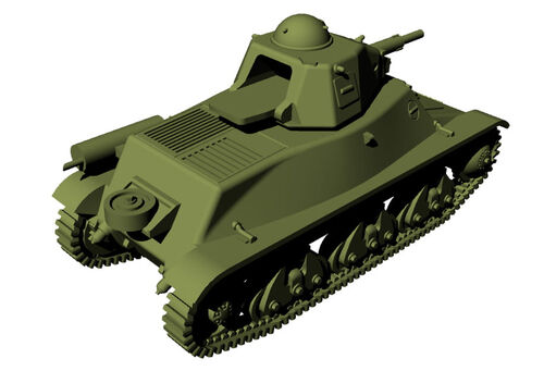 EMP3D 72011715 Czołg średni Hotchkiss H-39 - otwarte włazy