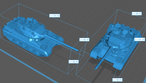 EMP3D 72011738 Czołg podstawowy AMX-30B2 - wersja saudyjska - otwarte włazy