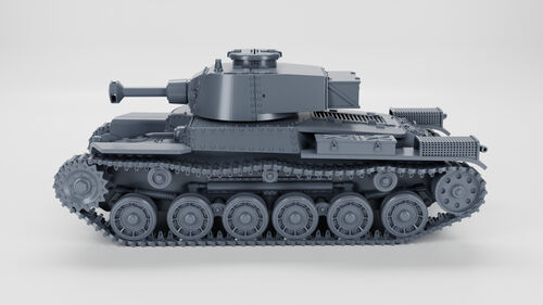EMP3D 72011907 Czołg średni Typ 97 Shinhoto Chi-Ha - haubica 120mm - zamknięty właz