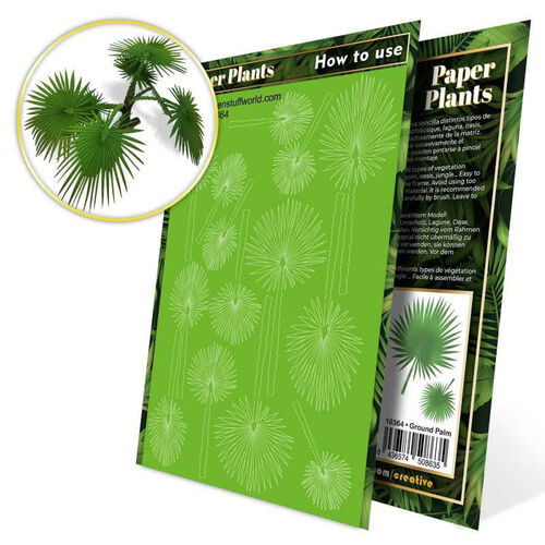 Green Stuff World 10364 Paper Plants - Ground Palm