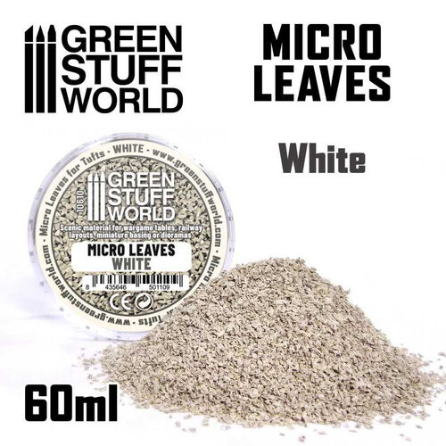 Green Stuff World 10610 Micro Leaves White Mix