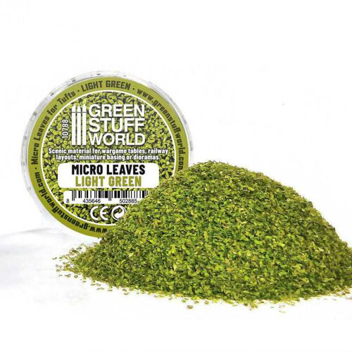 Green Stuff World 10788 Micro Leaves Light Green Mix