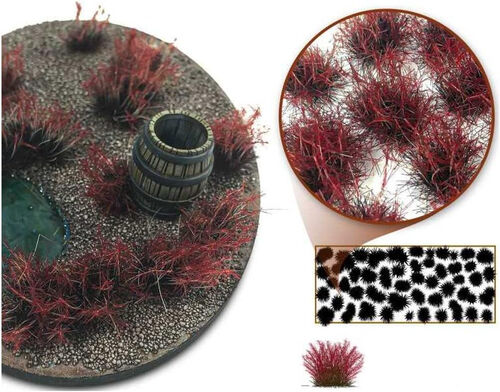 Green Stuff World 11505 Thorny Spiky Scrub - Hellhole Red (14 mm / 48 pcs)