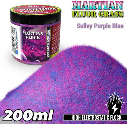 Green Stuff World 12614 Martian Fluor Grass - Sulley Purple Blue (4-6 mm)