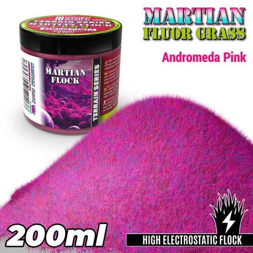 Green Stuff World 12617 Martian Fluor Grass - Andromeda Pink (4-6 mm)