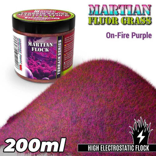 Green Stuff World 12620 Martian Fluor Grass - On-Fire Purple (4-6 mm)