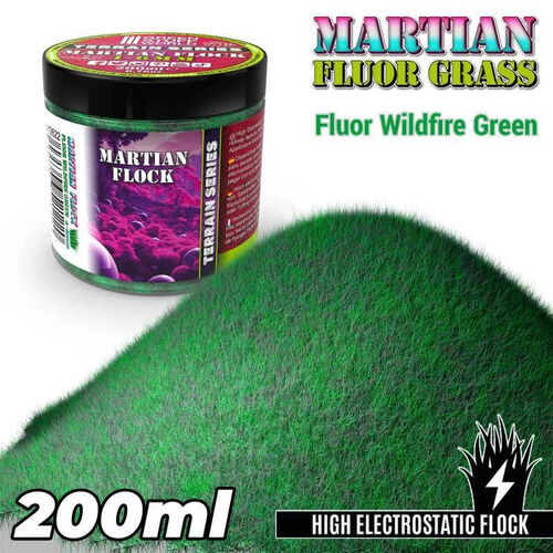 Green Stuff World 12622 Martian Fluor Grass - Fluor Wildfire Green (4-6 mm)