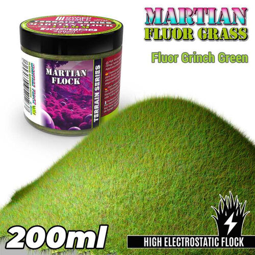 Green Stuff World 12623 Martian Fluor Grass - Fluor Grinch Green (4-6 mm)