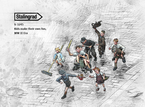 Stalingrad 3245 Kids Make Their Own Fun (World War II Era)
