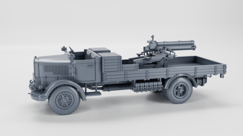 EMP3D 72011506 Lancia 3RO - z działem 100/17 - pozycja transportowa