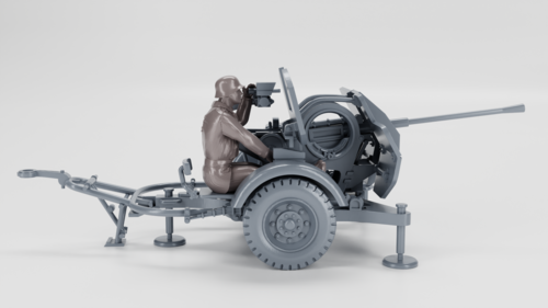 EMP3D 72011286 Armata przeciwlotnicza 2cm Flak 38 - pozycja bojowa
