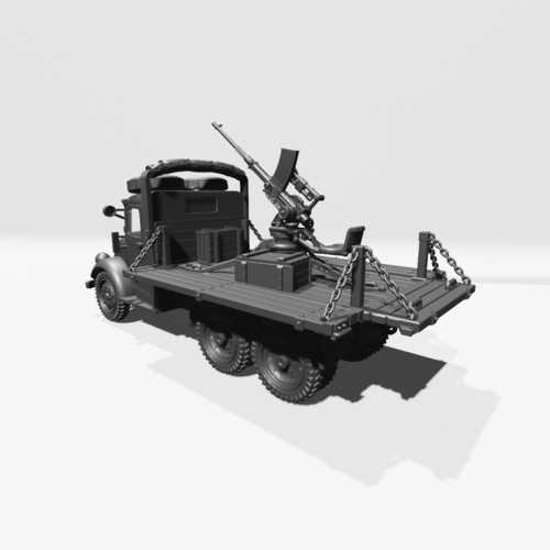 EMP3D 72011433 Średnia ciężarówka 6x6 Tatra 82 - z armatą 20mm