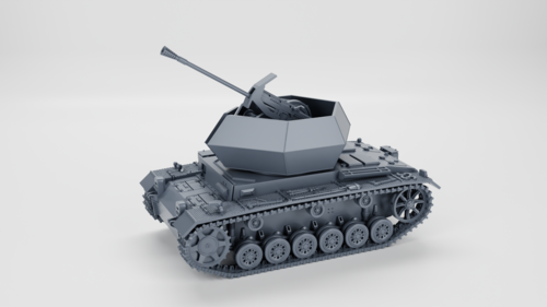 EMP3D 72011270 Flakpanzer III "Ostwind" 3,7cm Flak 43