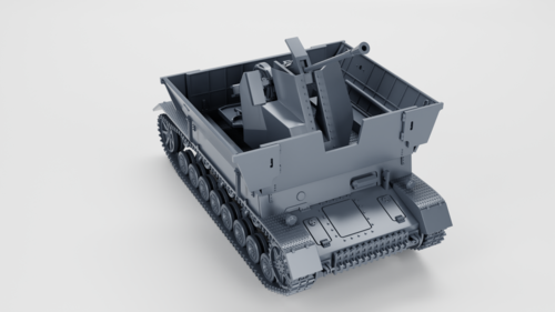 EMP3D 72011274 Flakpanzer IV Mobelwagen (3.7 cm Flak 43) - opuszczone płyty