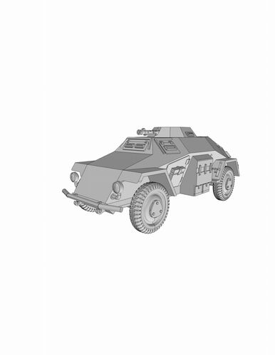 EMP3D 72011227 Lekki opancerzony wóz rozpoznawczy Sd.Kfz. 221