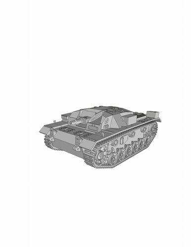 EMP3D 72011222 Niemieckie działo panzerne Sturmgeschutz III