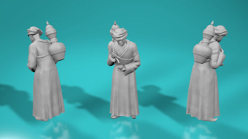 EMP3D 99204664-48 Arabowie - Mężczyzna Nalewajacy Herbatę