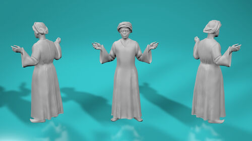 EMP3D 99204667-48 Arabowie - Młody Mężczyzna Stojący