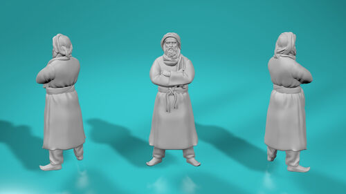 EMP3D 99204670-72 Arabowie - Wojownik z Założonymi Rękoma