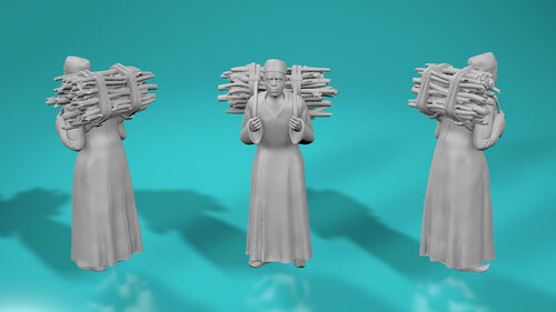 EMP3D 99204672-48 Arabowie - Mężczyzna Niosący Chrust