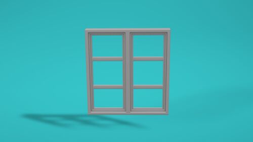 EMP3D 25150424 Okno normalne - typ 1 - zamknięte - 2 sztuki