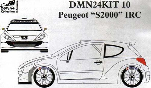 Dominomodel 24KIT10 PEUGEOT 207 S2000 WITHOUT DECALS
