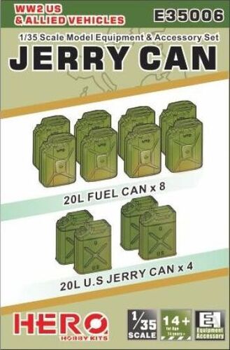 Hero E35006 WWII US & Allied Fuel 'Jerry' Cans