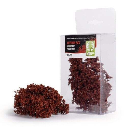 Model scene 702-15S Fine Bushes with Leaves - Autumn Red