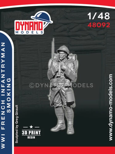 Dynamo-Models 48092 WWI French Infantryman Smoking