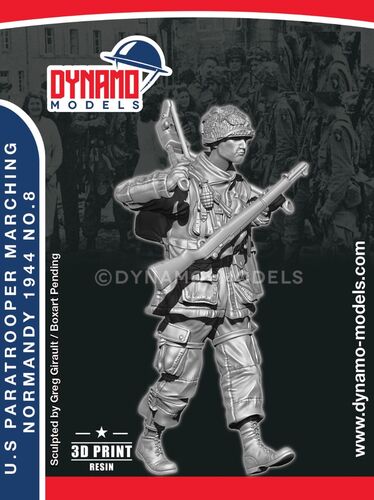 Dynamo-Models 48120 U.S Paratrooper 'MG Tripod' Marching (Normandy 1944) No.8