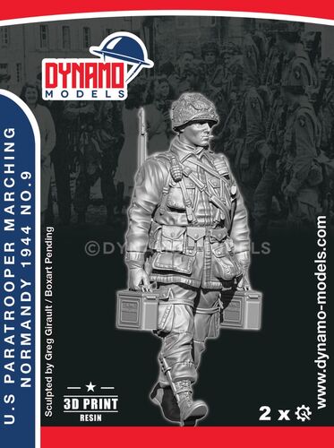 Dynamo-Models 48121 U.S Paratrooper 'MG Loader' Marching (Normandy 1944) No.9