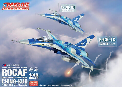 Freedom Model Kits 180231 F-CK-1 C Sheng Hsiang Project Protype - Single Seat Fighter