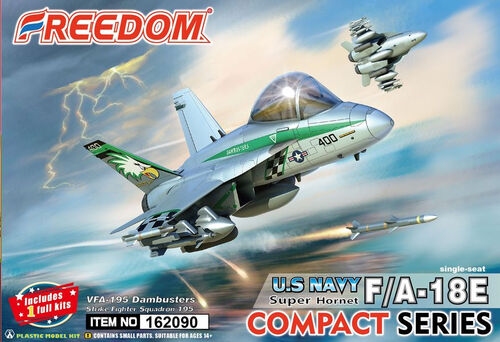 Freedom Model Kits 162090 Boeing F/A-18 E Super Hornet - US Navy VFA-195 Dambuster