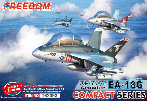 Freedom Model Kits 162093 Boeing EA-18 G Growler VFQ-141 "Shadowhawks" - Electronic Attack Squadron 141