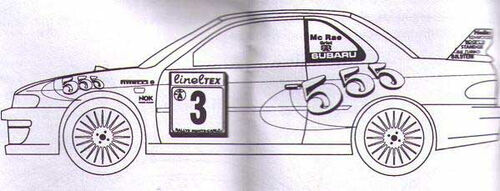 Renaissance 034E Subaru Impreza WRC - 555 Monte Carlo Mc Rae