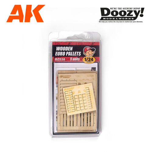 AK-Interactive DZ038 Laser Cut Wooden Euro Pallet (5 Units)