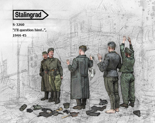 Stalingrad 3260 "I'll question him!.." 1944-45 - Big Set 5 Figures