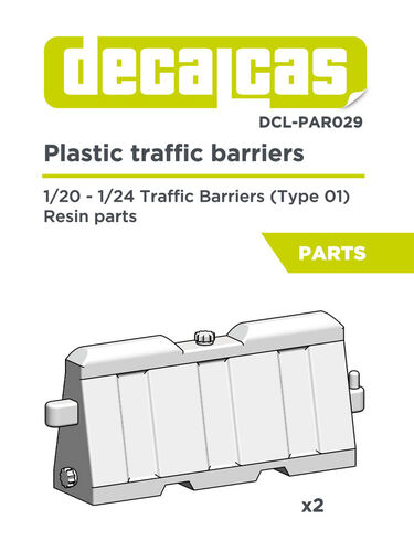 Decalcas PAR029 Plastic Traffic Barriers Type 01 (2 pcs)